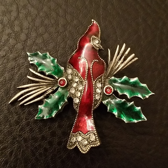 Jewelry | Cardinal Brooch | Poshmark